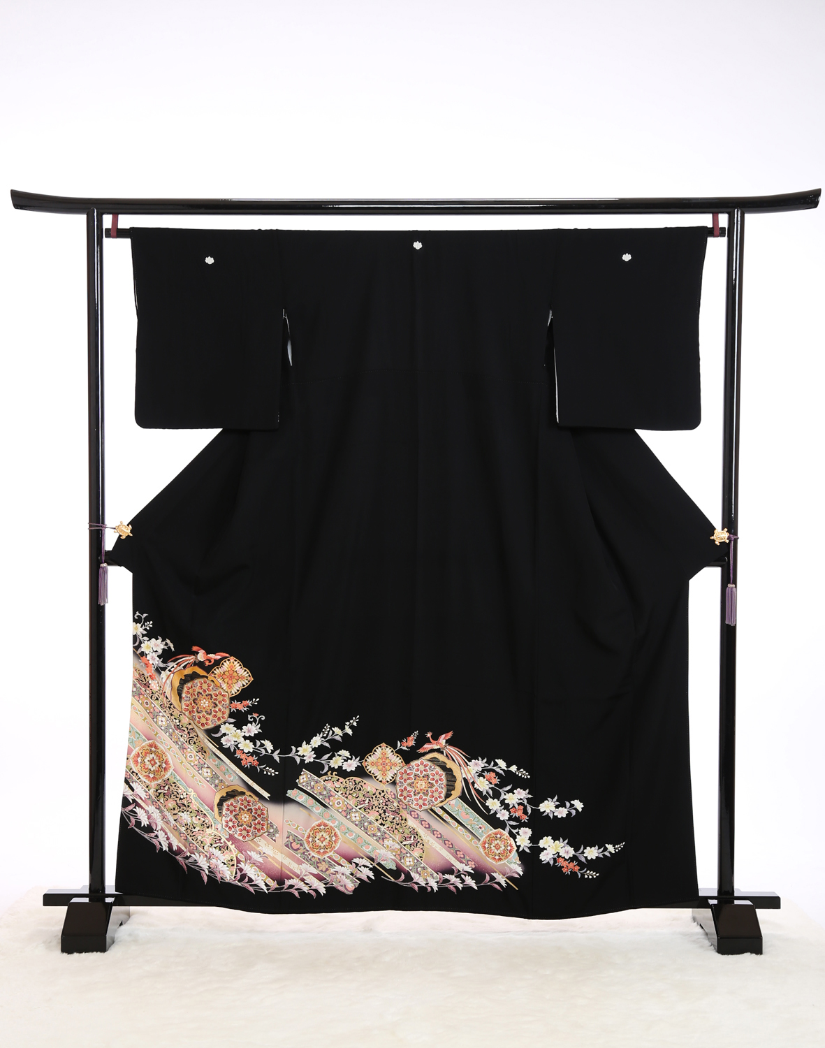 留袖 正絹 TMサイズ／ TM-TM-0024熨斗に金彩華文｜ル・クローゼット