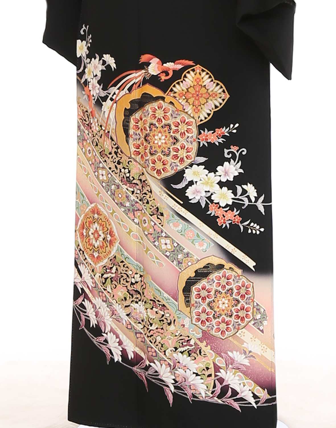 留袖 正絹 TMサイズ／ TM-TM-0024熨斗に金彩華文｜ル・クローゼット