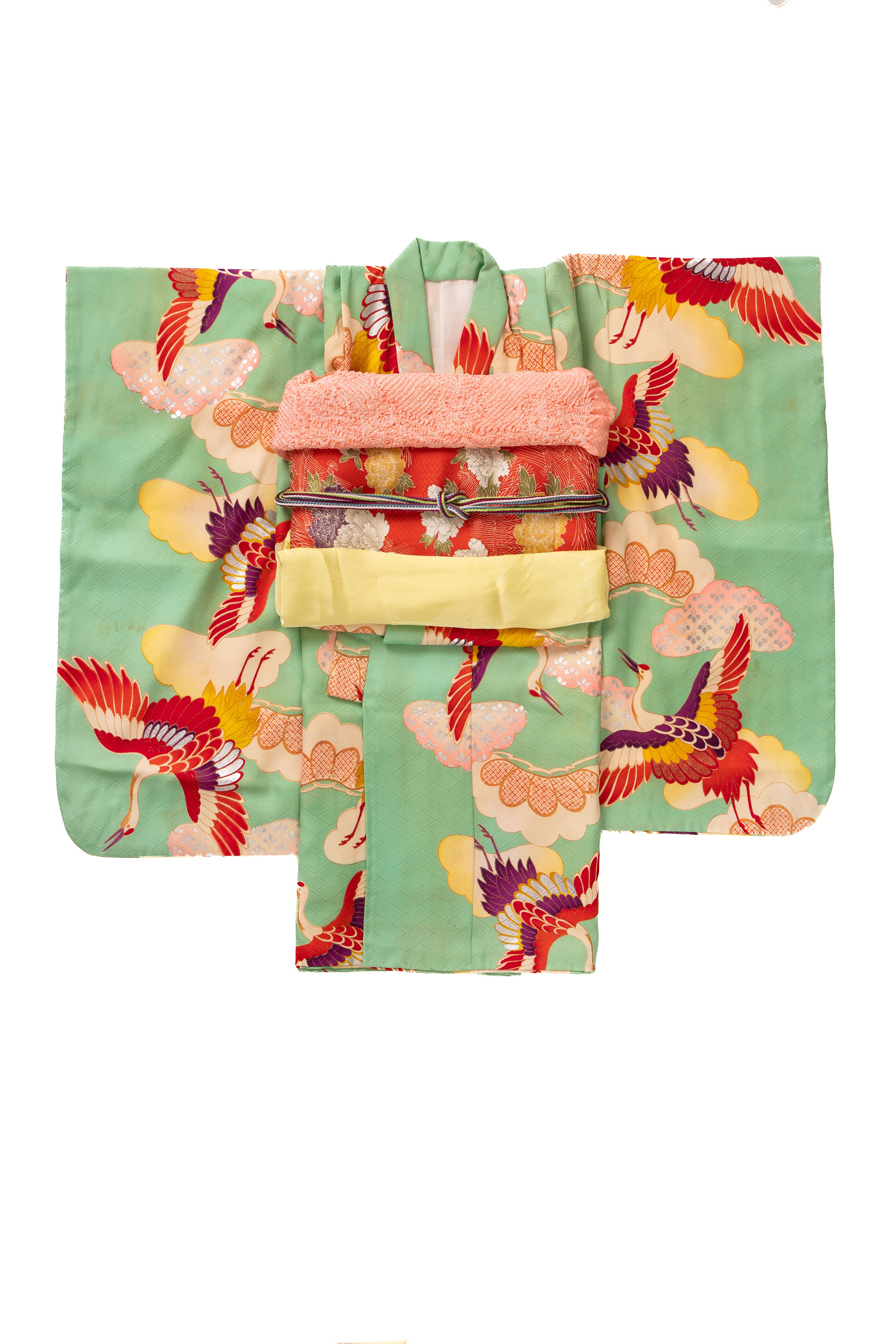 iro-3-066常盤緑に鶴と松｜ル・クローゼット