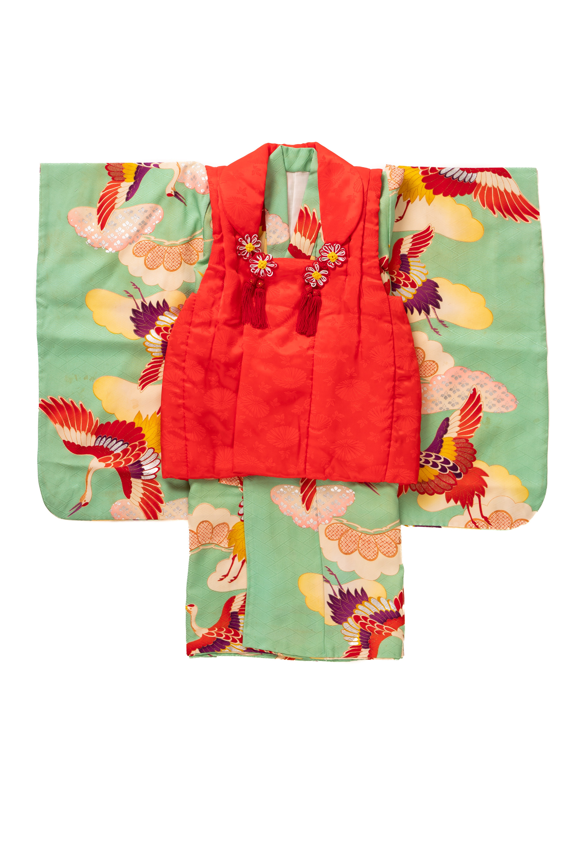 iro-3-066常盤緑に鶴と松｜ル・クローゼット